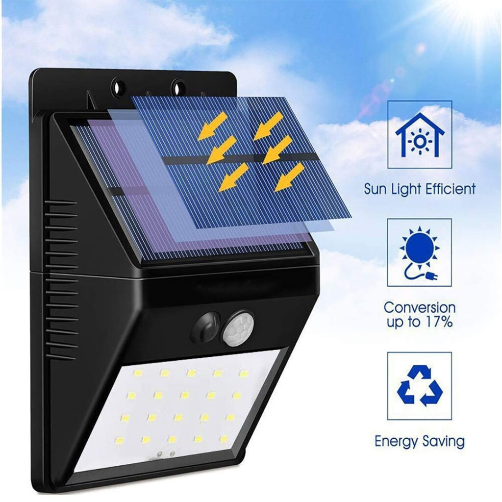 Foco Solar 20 Led Sensor De Movimiento - FullStore